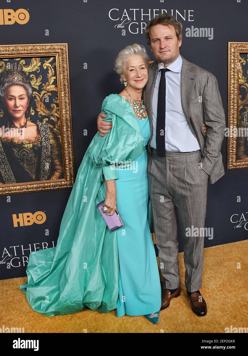 (L-R) Helen Mirren and Jason Clarke at the HBO Limited Series ...