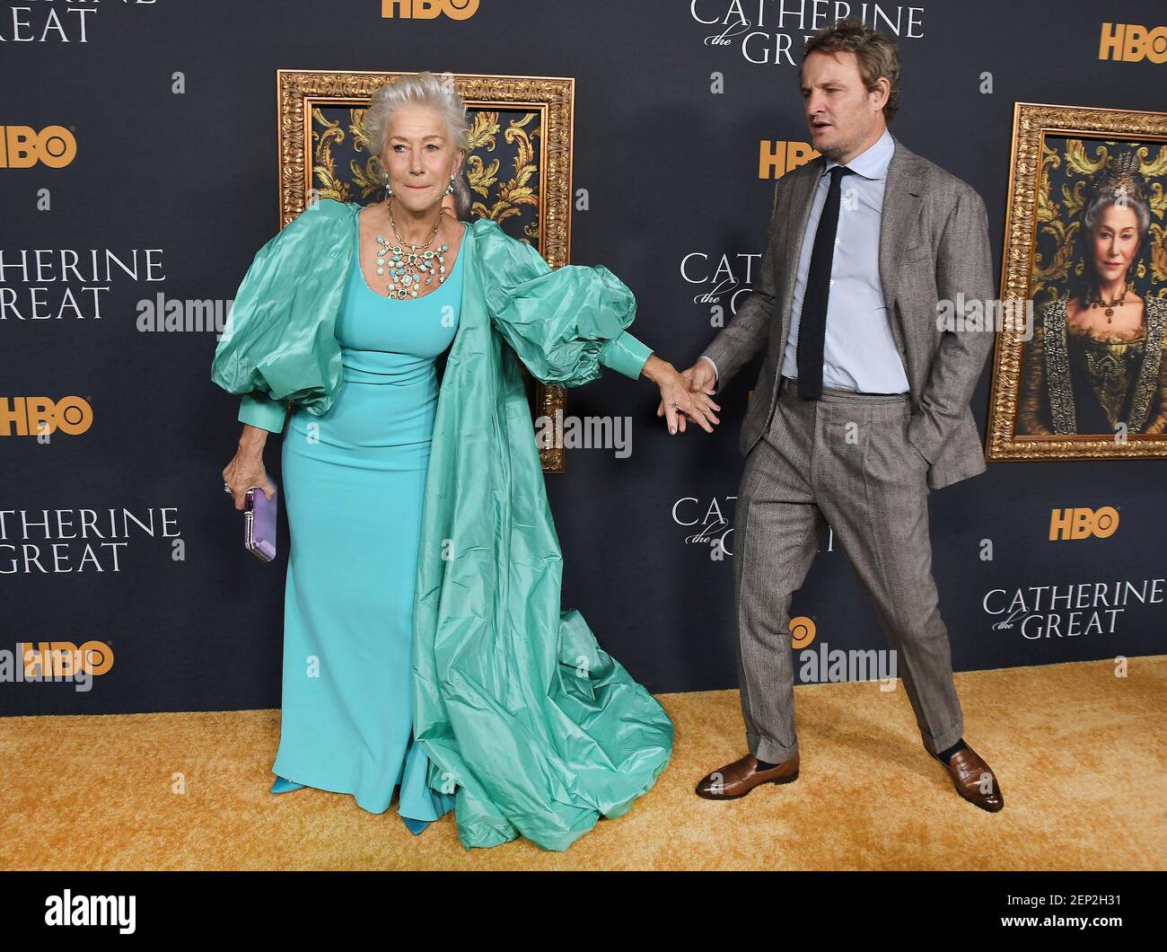 (L-R) Helen Mirren and Jason Clarke at the HBO Limited Series ...