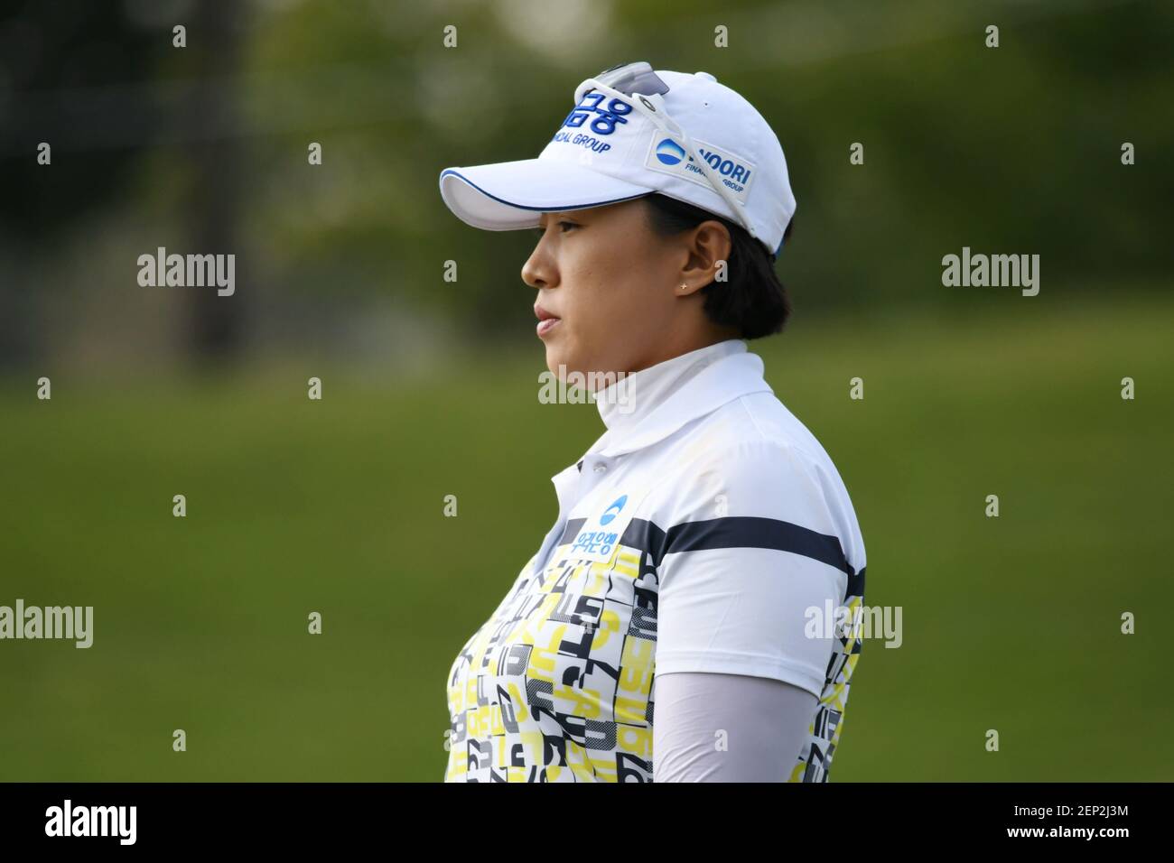 Amy Yang Hee-young of South Korea competes on the second day during the ...