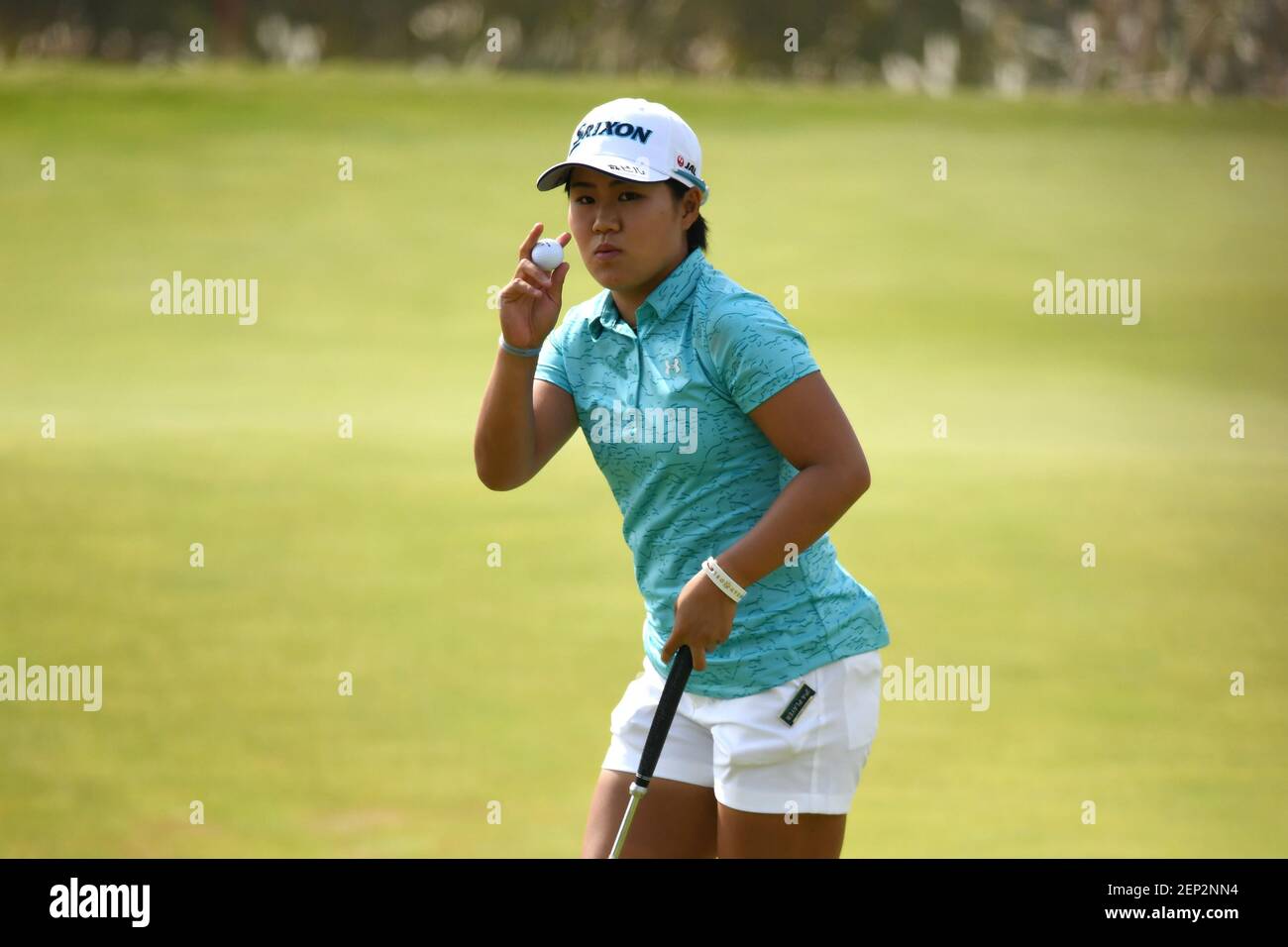 Nasa Hataoka of Japan competes on the third day during the Buick LPGA ...