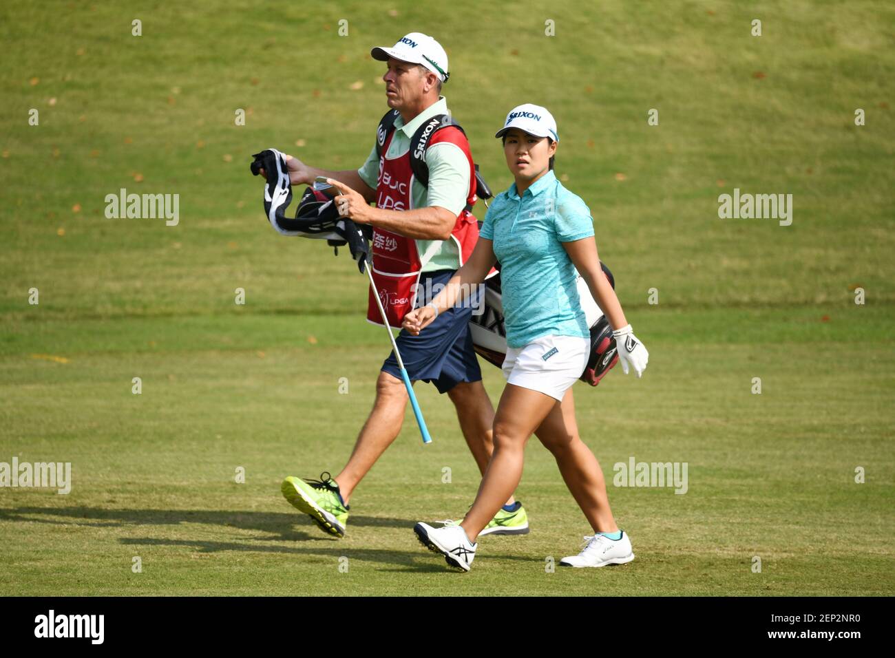 Nasa Hataoka of Japan competes on the third day during the Buick LPGA ...