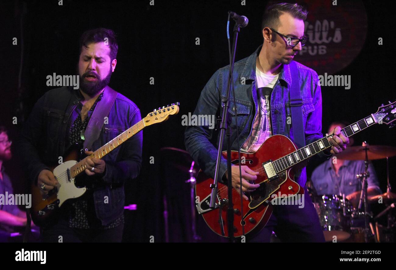 Adam Bock, Jonathan Bonilla and Mike Montali perform with the Hollis ...