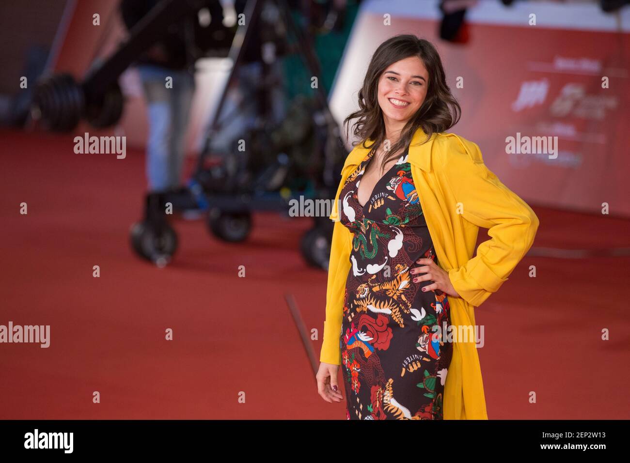 Italian actress Neva Leoni Red carpet for the movie "Downton Abbey" for ...