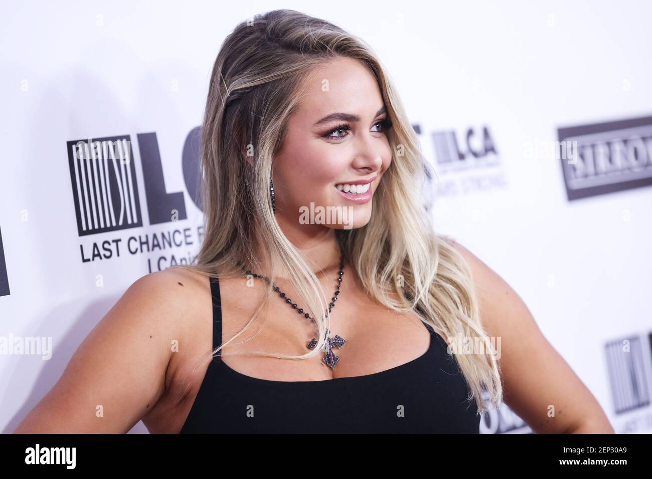 BEVERLY HILLS, LOS ANGELES, CALIFORNIA, USA - OCTOBER 19: Model Raine ...