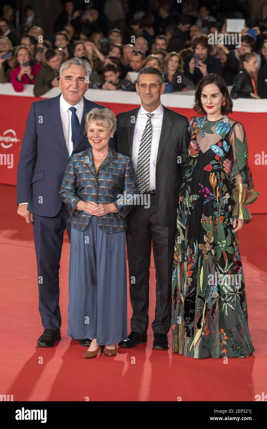 Rome, Italy. 19th Oct, 2019. (L-R) Jim Carter, Imelda Staunton, Michael ...