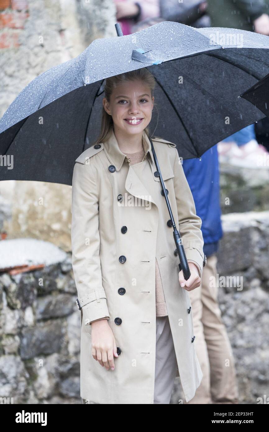 Infant Sofia during the visit to Asiego, the village who won the ...