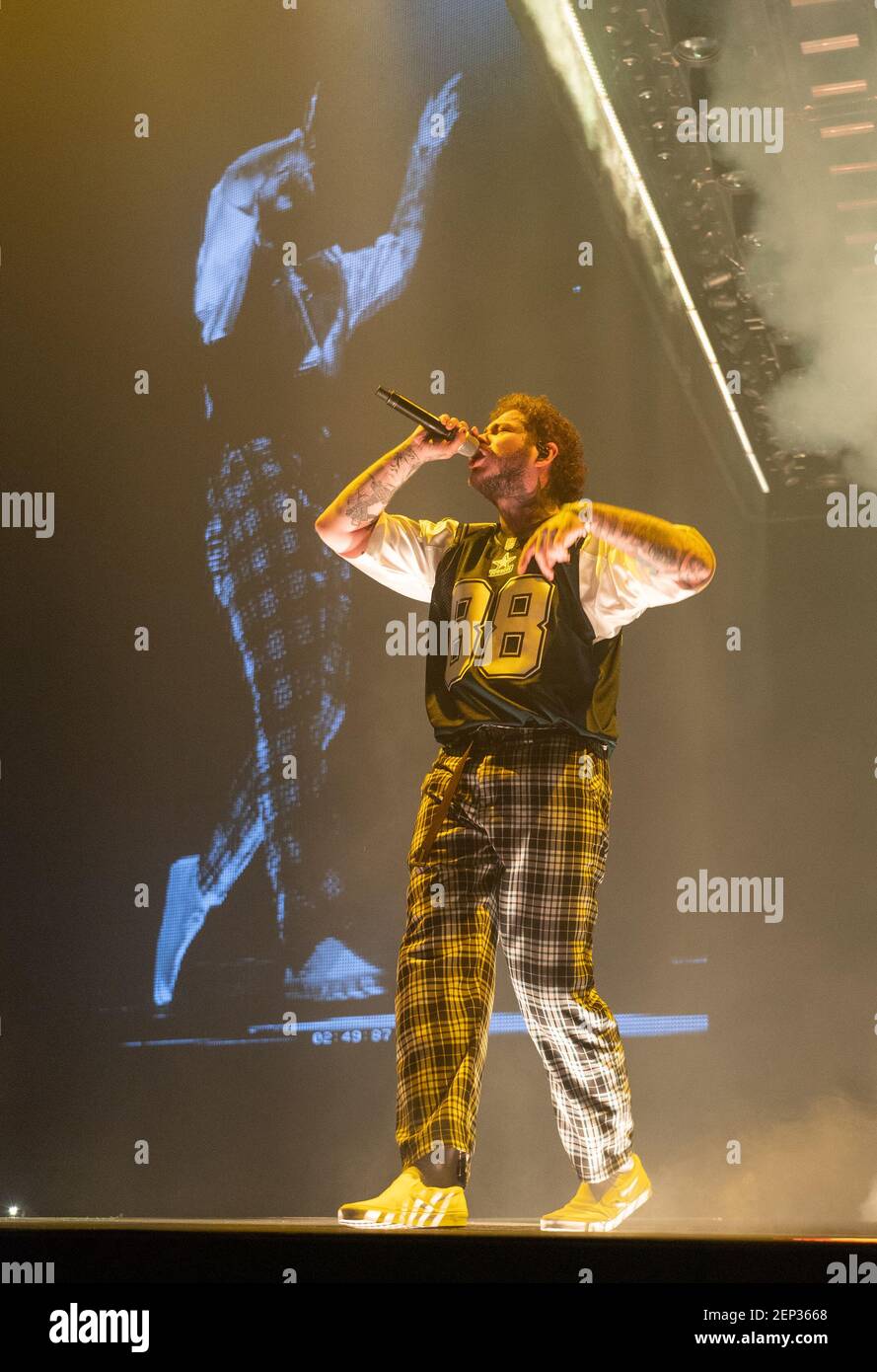 MIAMI, FL - OCT 20: Post Malone performs during The Runaway Tour at The ...