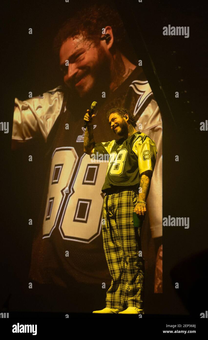 MIAMI, FL - OCT 20: Post Malone performs during The Runaway Tour at The ...