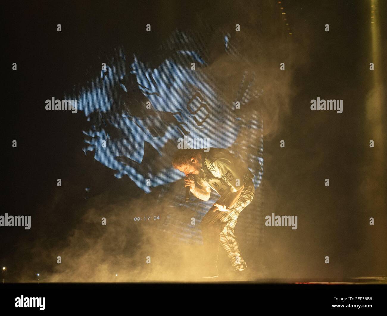 MIAMI, FL - OCT 20: Post Malone performs during The Runaway Tour at The ...