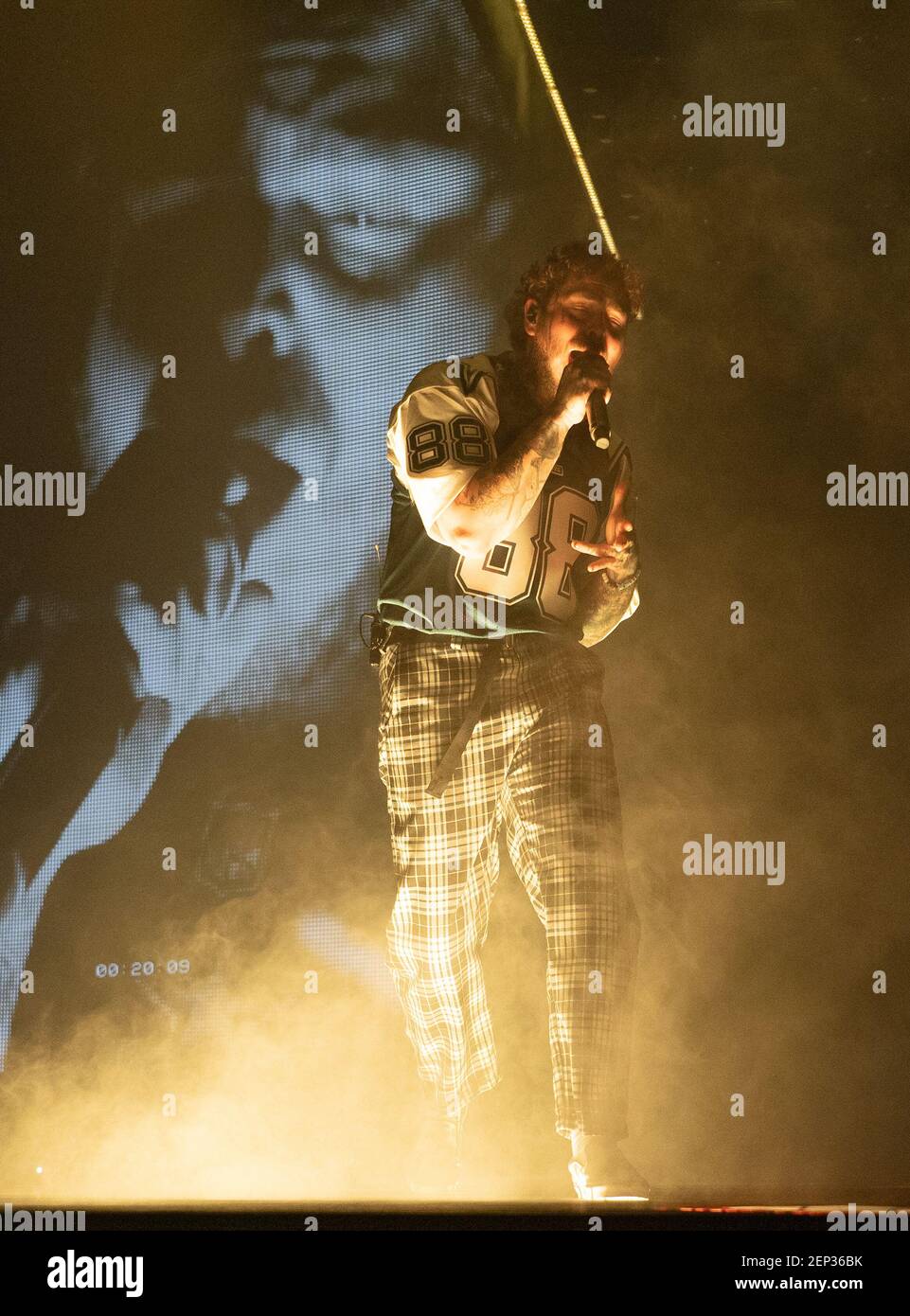 MIAMI, FL - OCT 20: Post Malone performs during The Runaway Tour at The ...