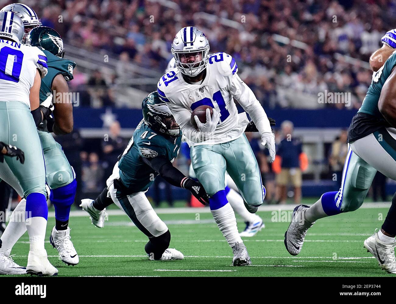 October 20th, 2019:.Dallas Cowboys running back Ezekiel Elliott (21 ...