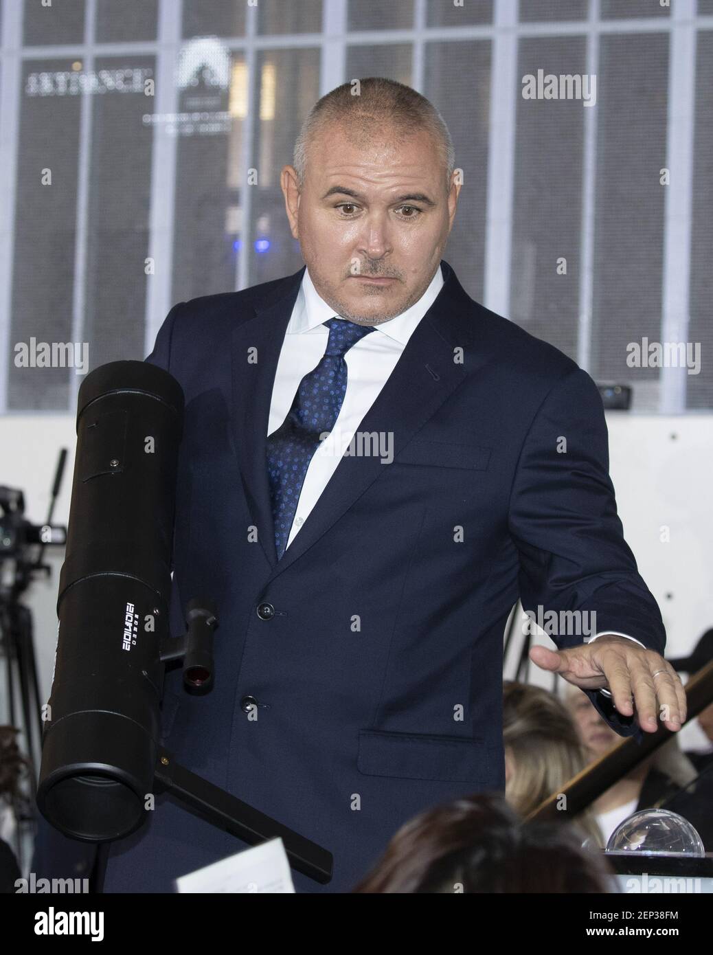 Director Tim Miller walking on the red carpet for the film Terminator ...