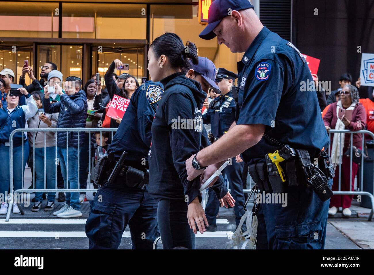 A pro-Puerto Rico activist is getting arrested outside the MOMA at a ...