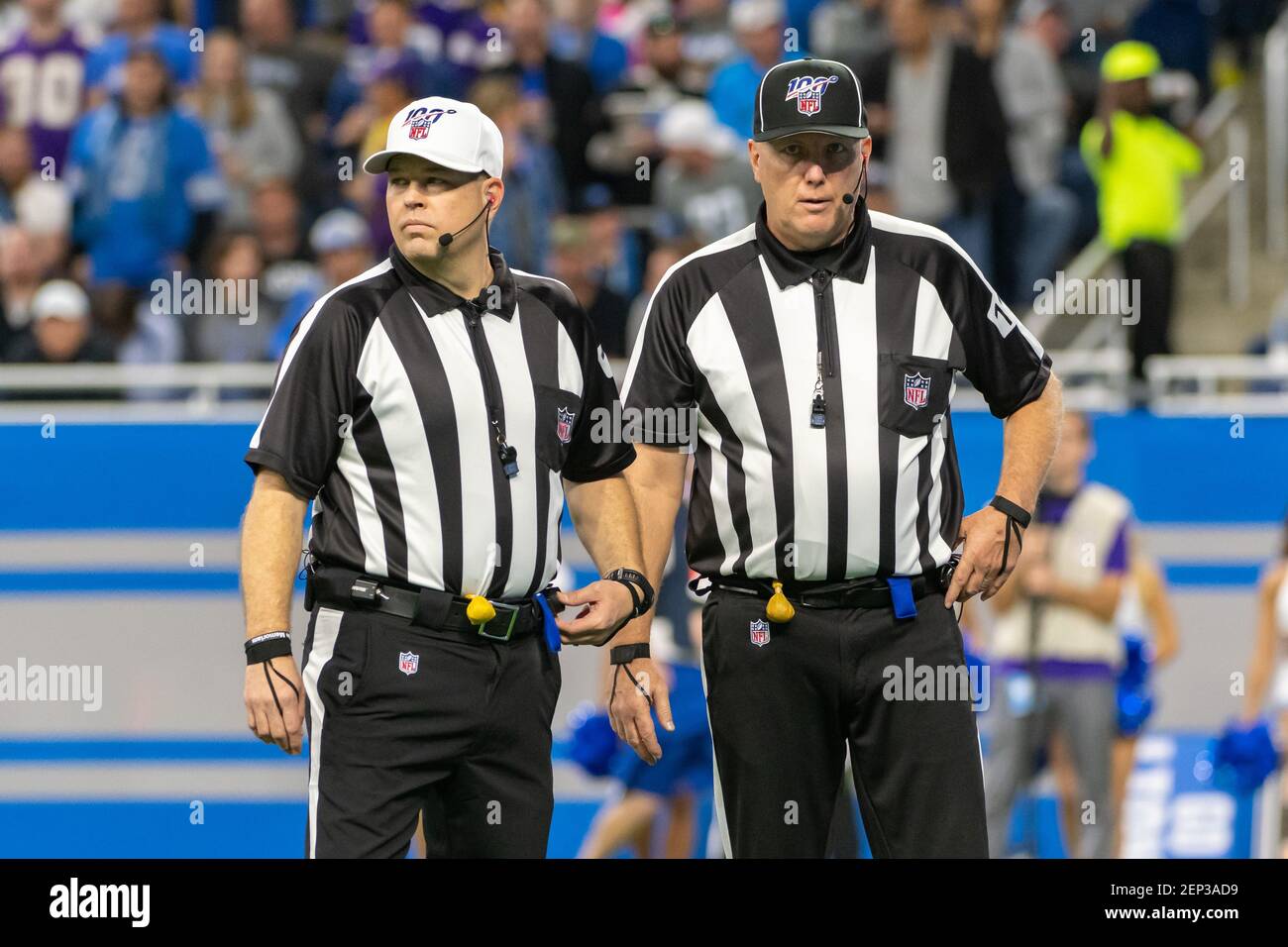 DETROIT, MI - OCTOBER 20: Referee Bradley Rogers and umpire Tony ...