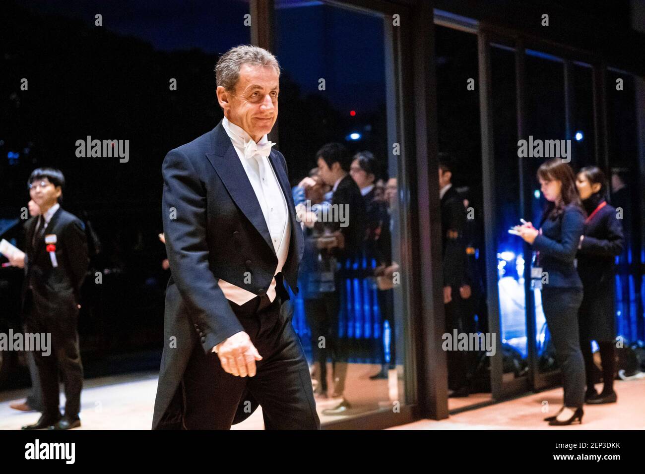 Nicolas Sarkozy during the Court Banquet during the Accession to the ...