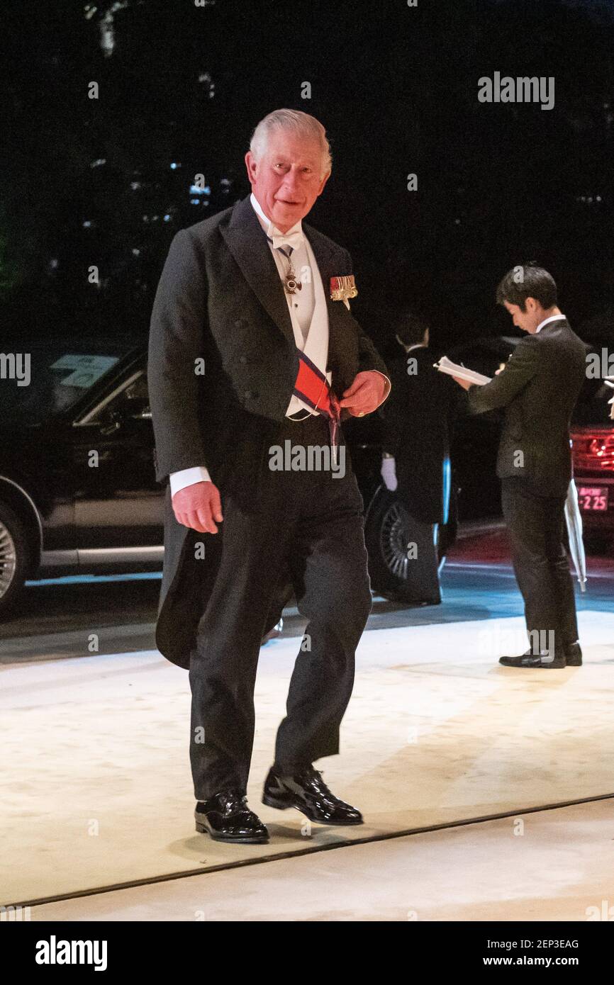 Prince Charles of Wales during the Court Banquet during the Accession ...