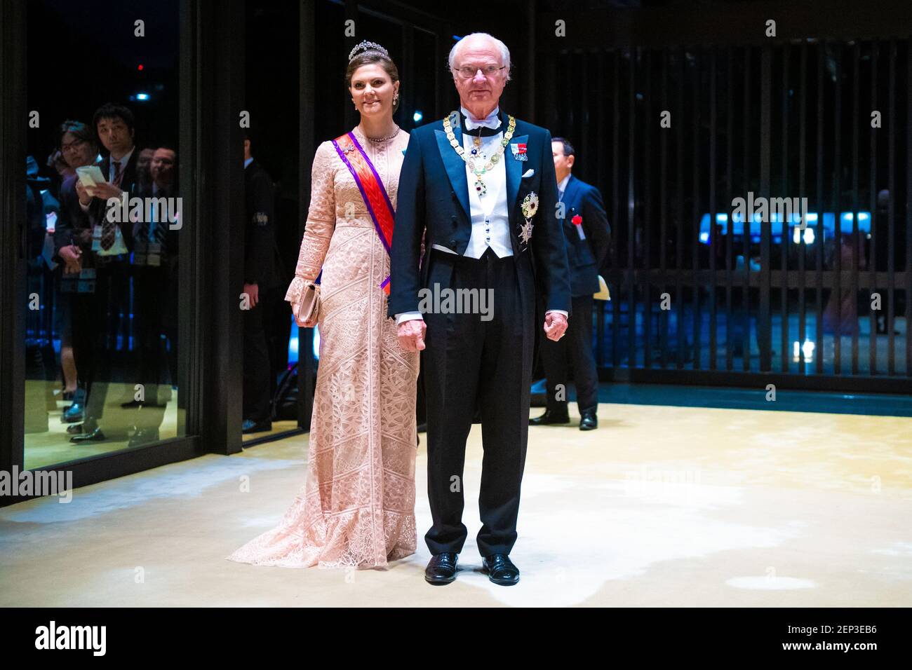 King Carl Gustaf XI and Crown Princess Victoria of Sweden during the ...