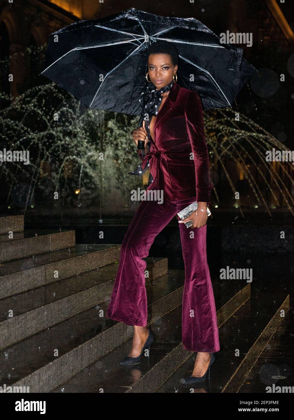 MANHATTAN, NEW YORK CITY, NEW YORK, USA - OCTOBER 22: Model Maria ...