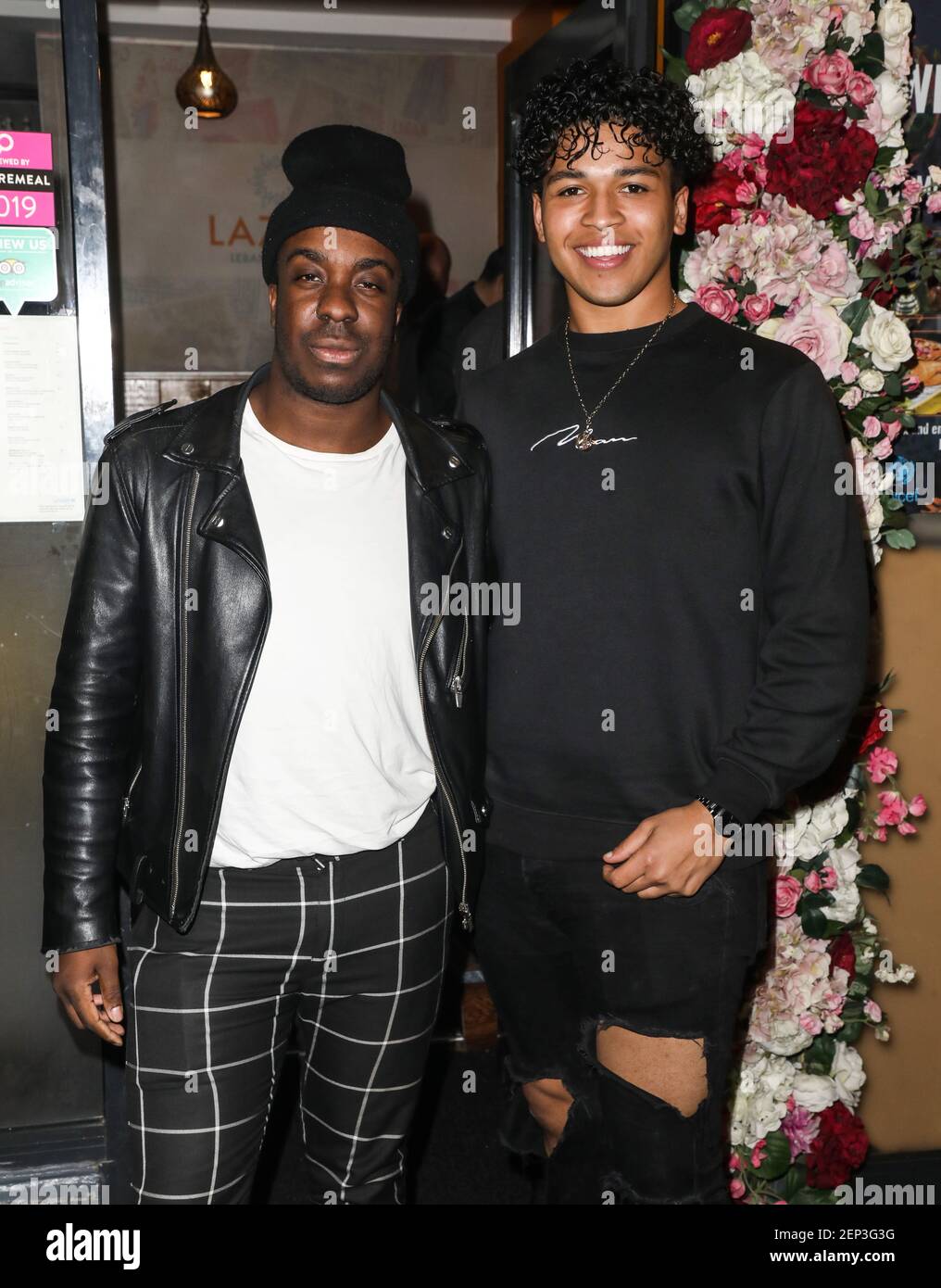 Cardan Jayy and Jordan Smith attend the launch party for the new Winter ...