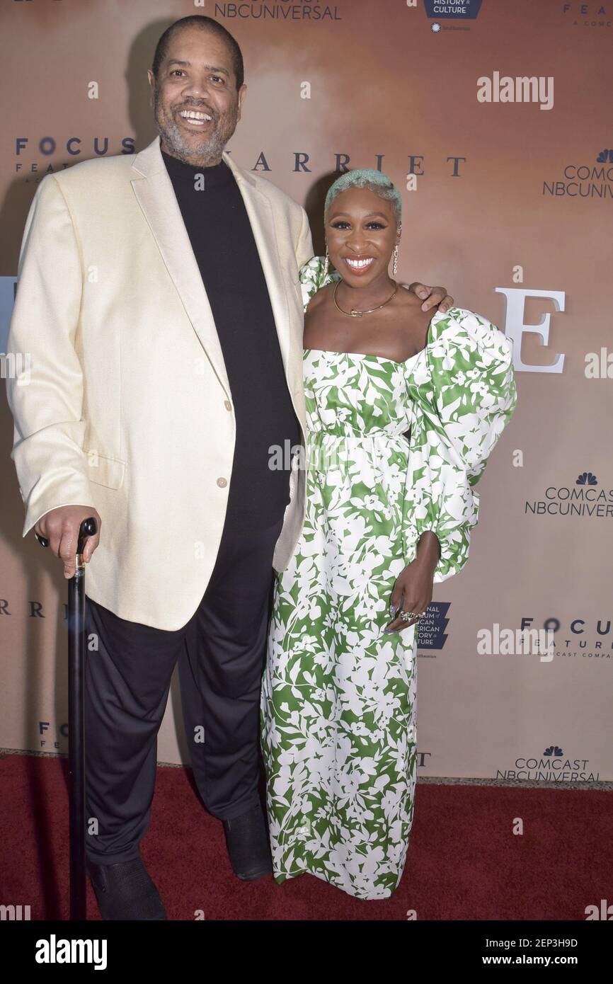 Writer Gregory Allen Howard and actress Cynthia Erivo attend the DC ...