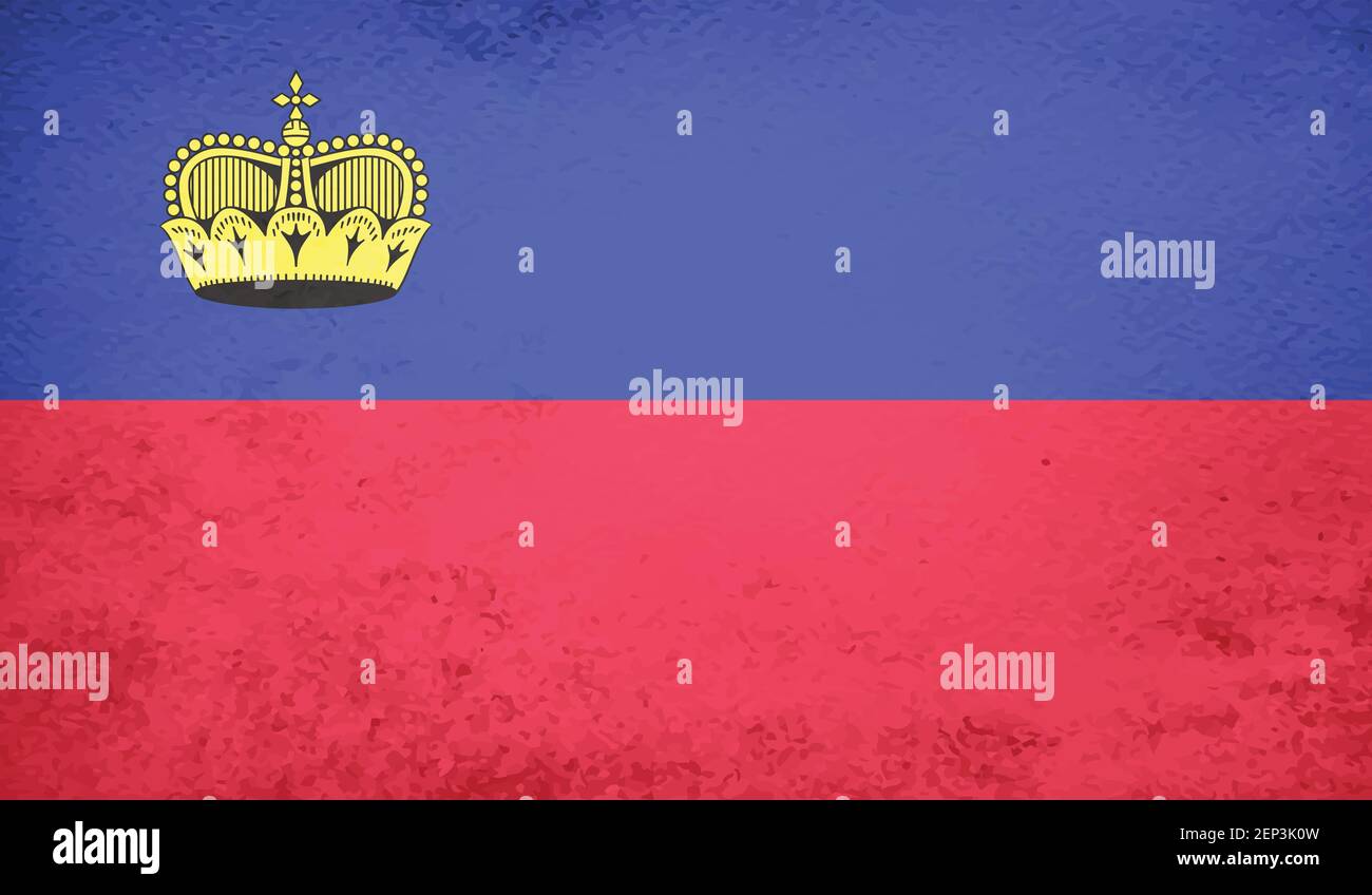 Official flag of liechtenstein Stock Vector Images - Alamy