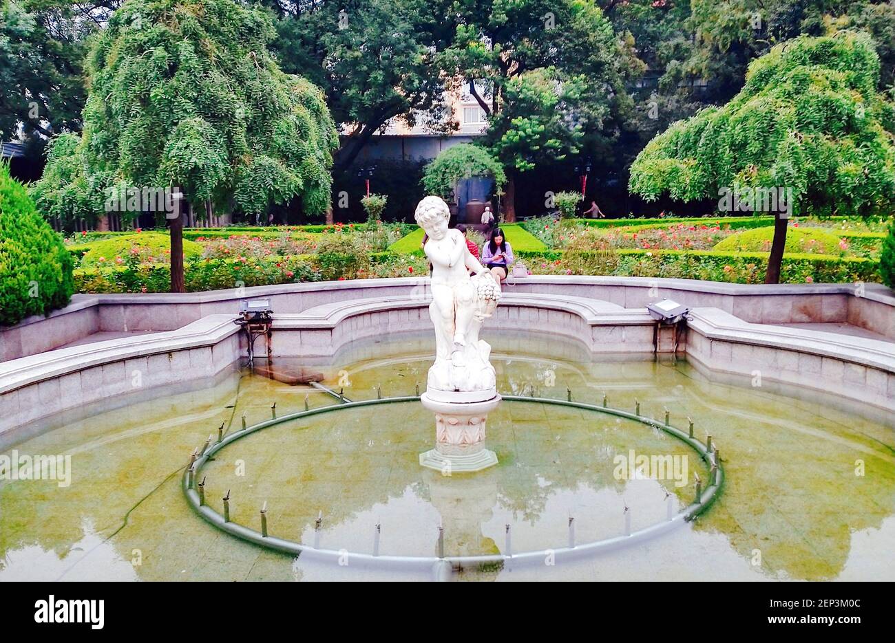 Shanghai,CHINA-On October 22, 2019, visit the centennial revival park ...