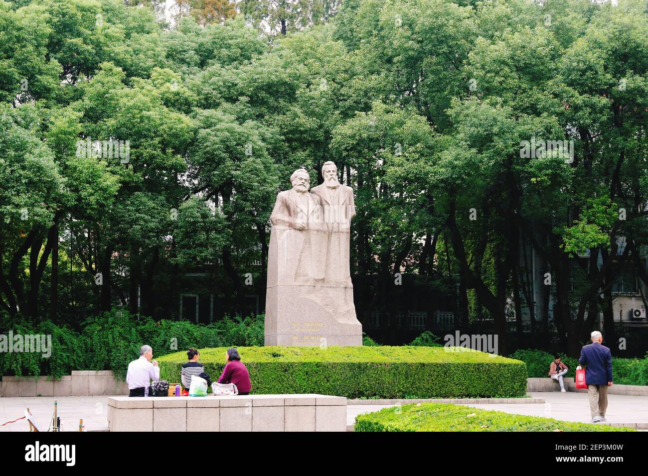 Shanghai,CHINA-On October 22, 2019, visit the centennial revival park ...
