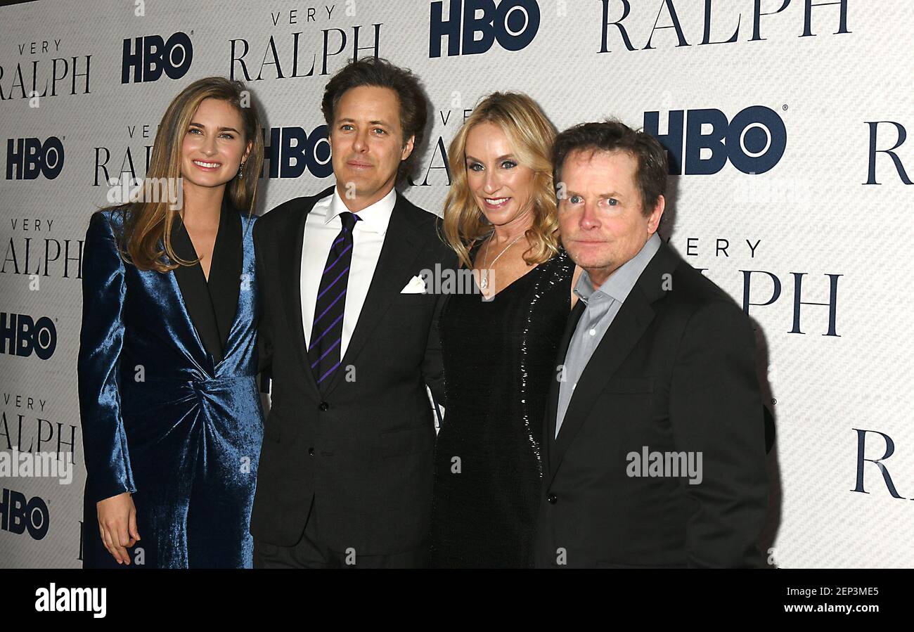 Lauren and David Lauren, Tracy Pollan and Michael J Fox attends the ...