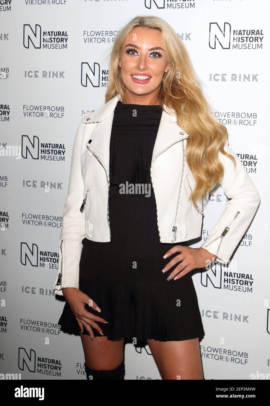 Chloe Crowhurst at the Natural History Museum Ice Rink Launch Party in ...