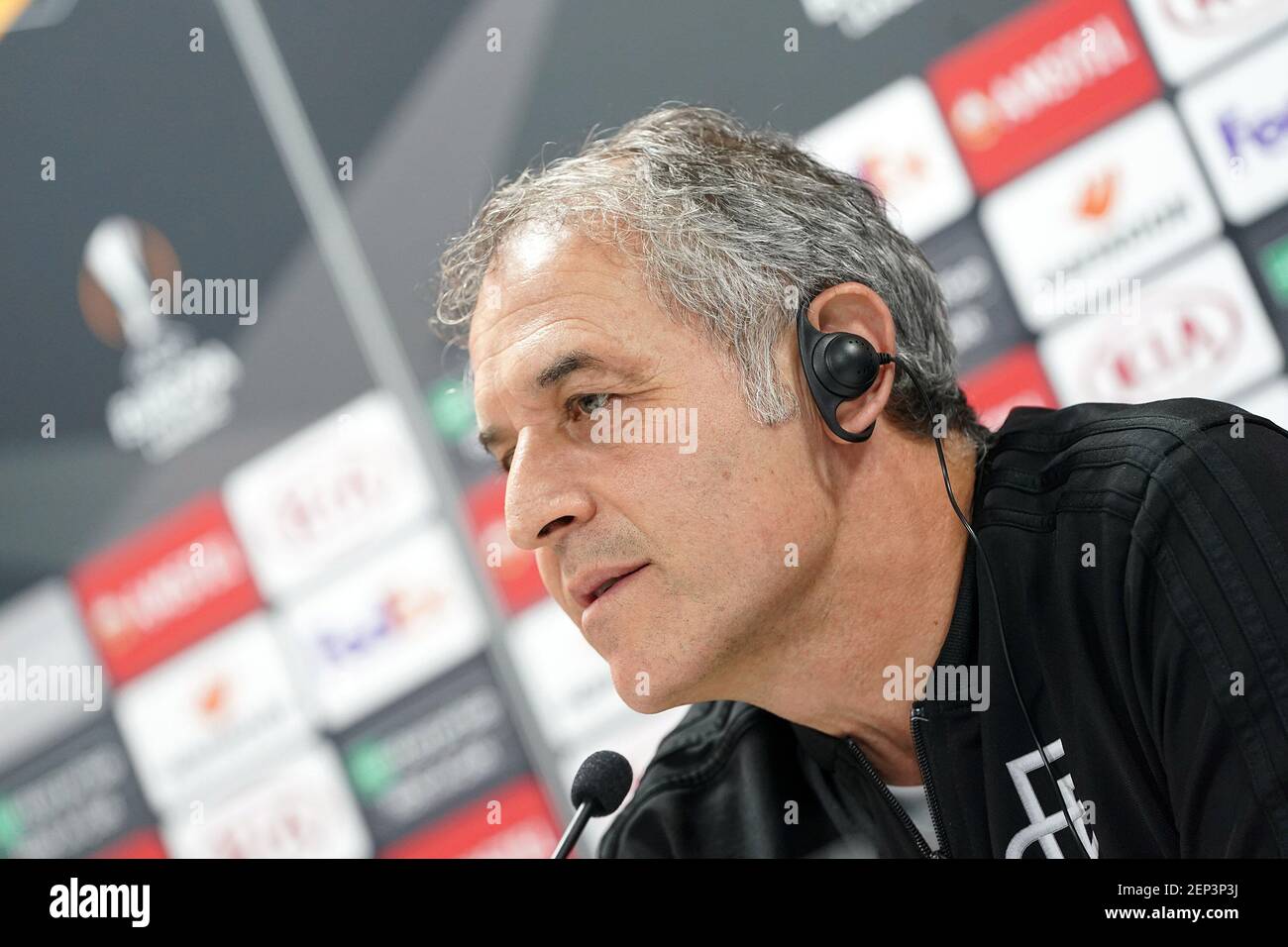 FC Basel's coach Marcel Koller in press conference before training ...