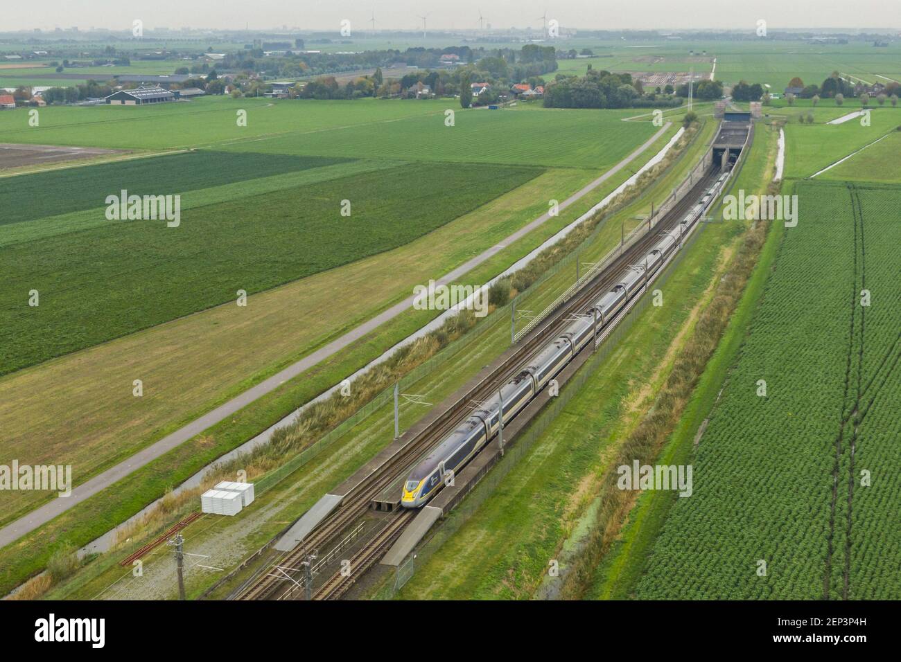 HAZERSWOUDE, 24-10-2019, The Dutch high-speed line (HSL) between ...