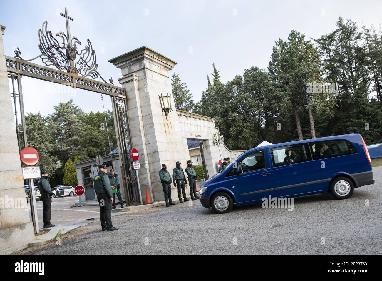 Arrival of the relatives of the dictator Francisco Franco for his ...