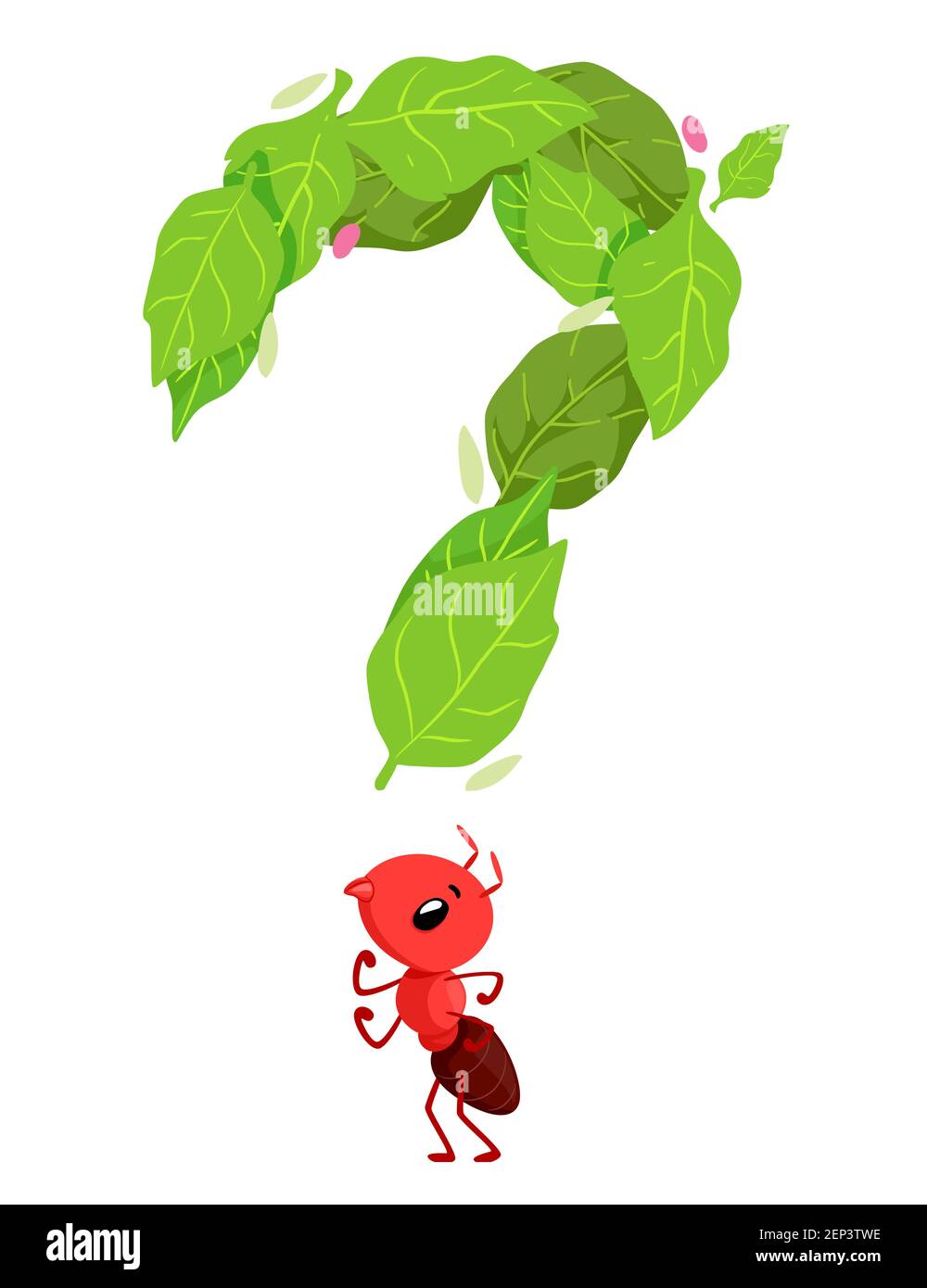 Cartoon ant question question mark hi-res stock photography and images ...