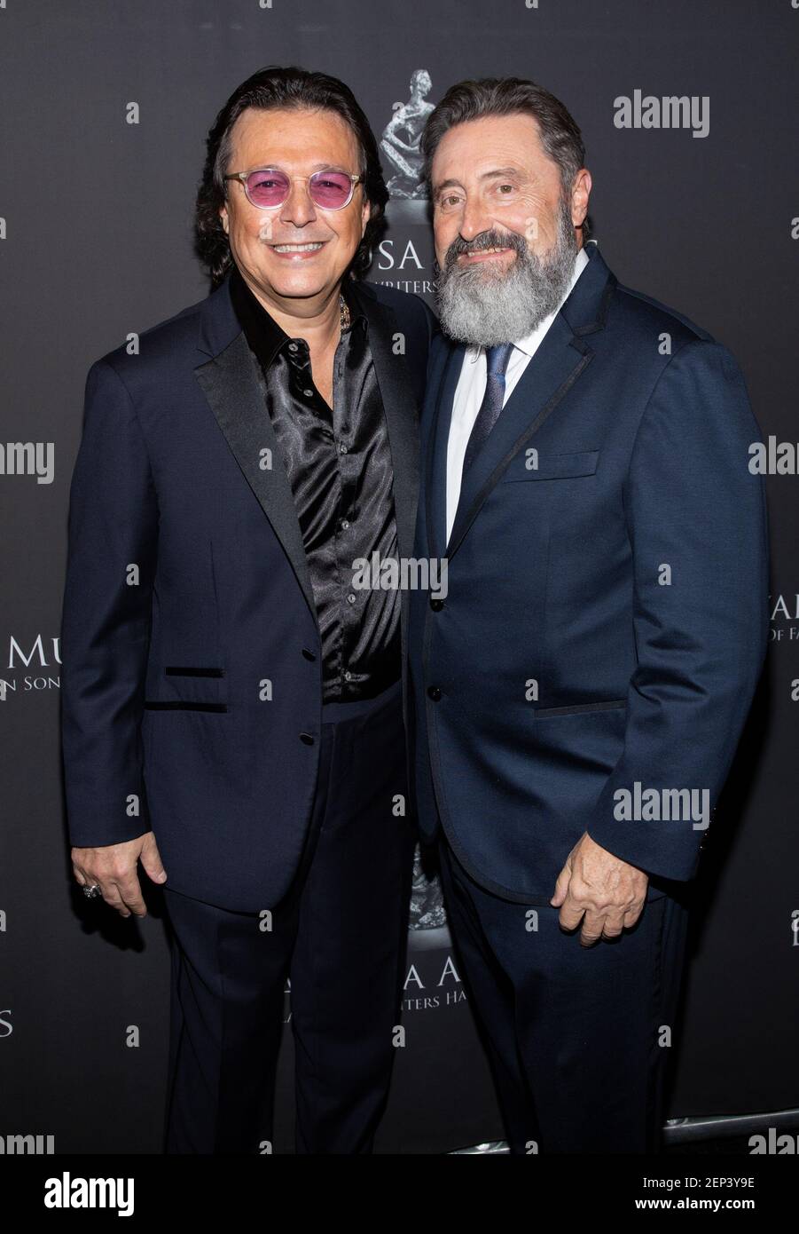 MIAMI, FL - OCT 24: Rudy Perez and Jesus Lopez are seen during arrivals ...
