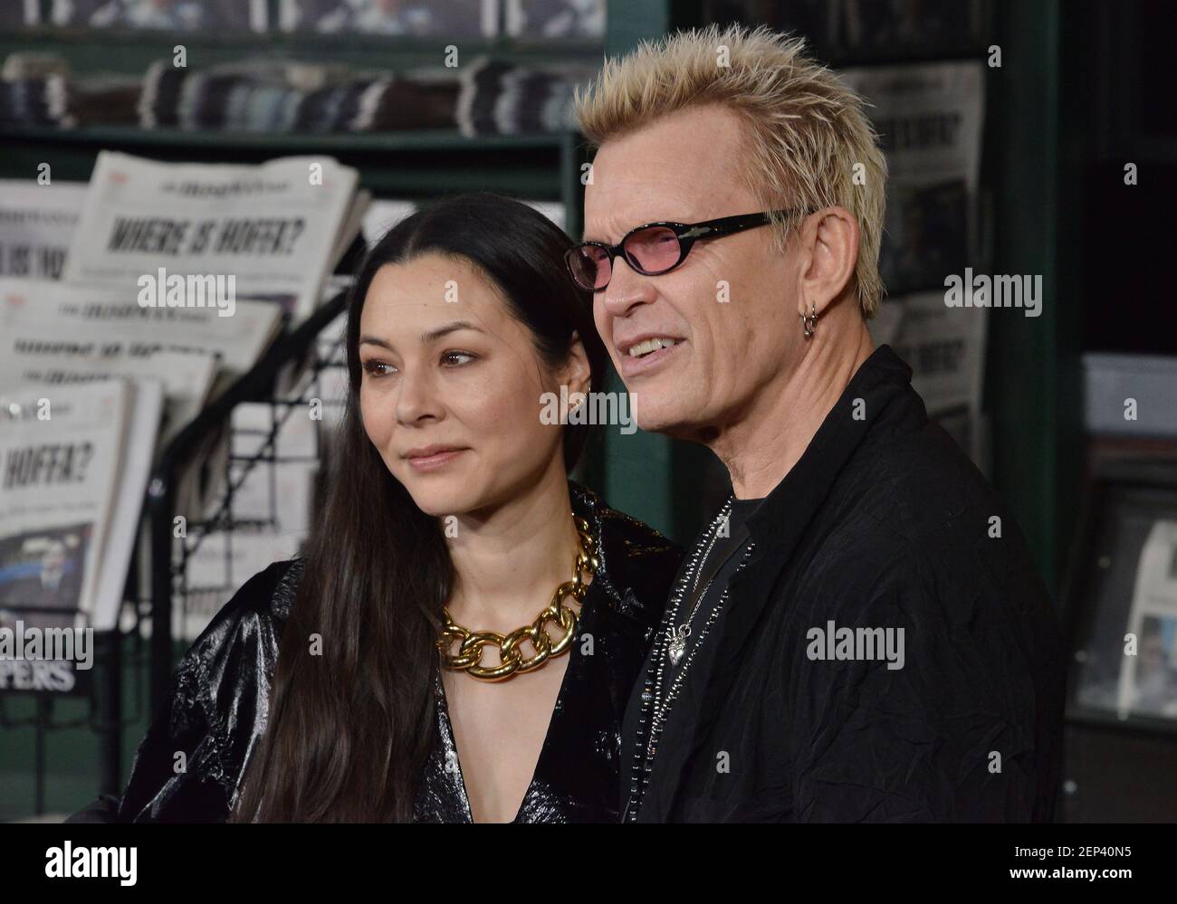 China Chow and Billy Idol arrives at THE IRISHMAN Los Angeles Premiere ...