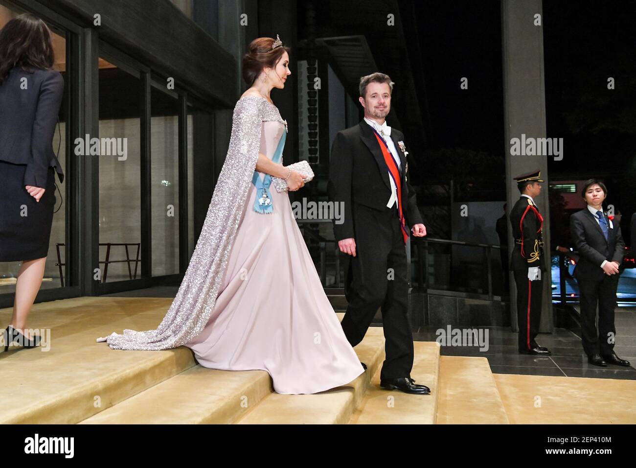 Princess Mary and Prince Frederick of Denmark during the Court Banquet ...
