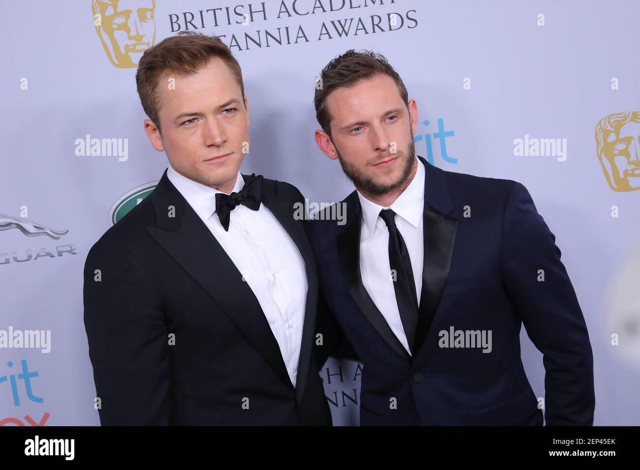 Taron Egerton and Jamie Bell at the 2019 British Academy Britannia ...