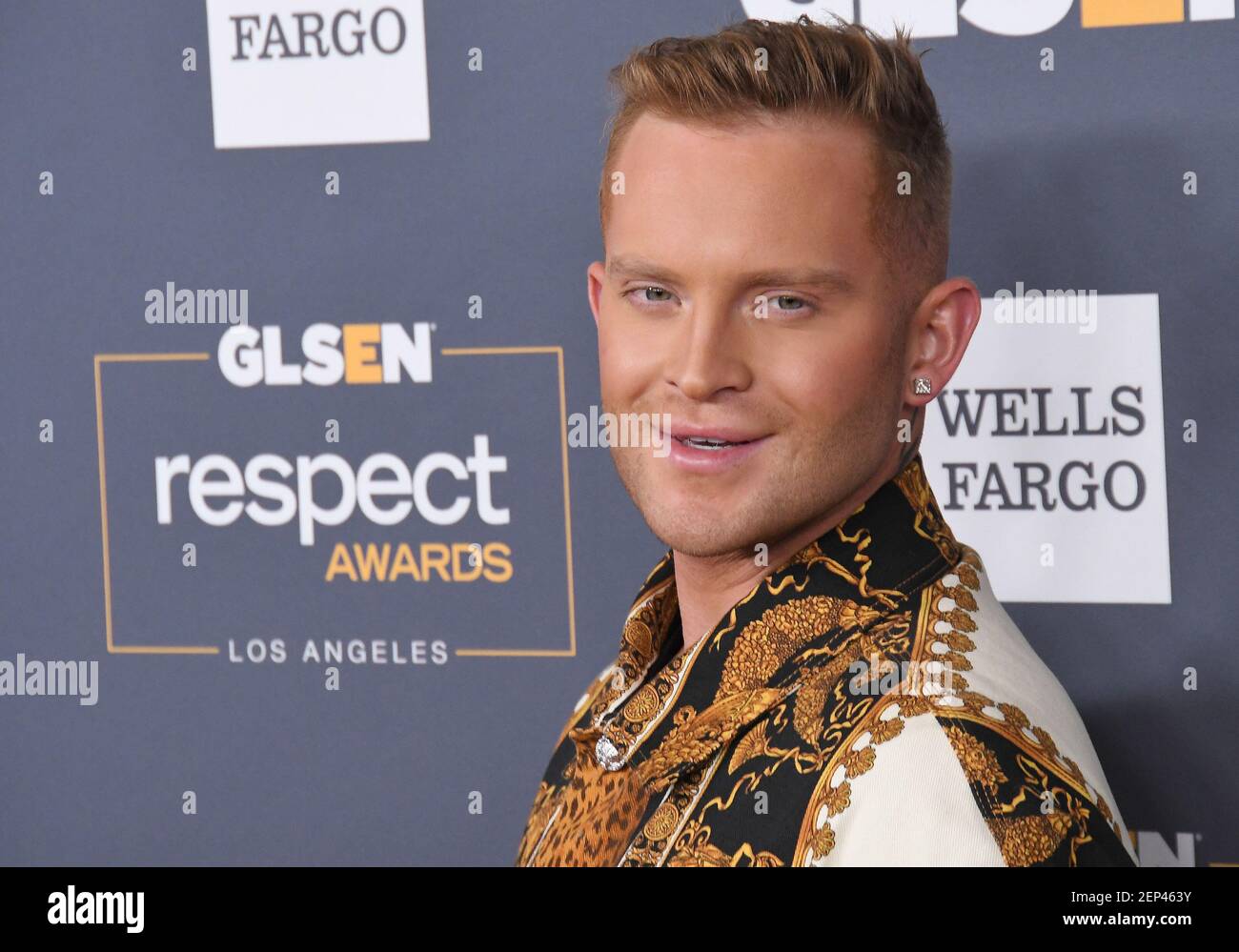 August Getty arrives at the 2019 GLSEN Respect Awards held at the ...