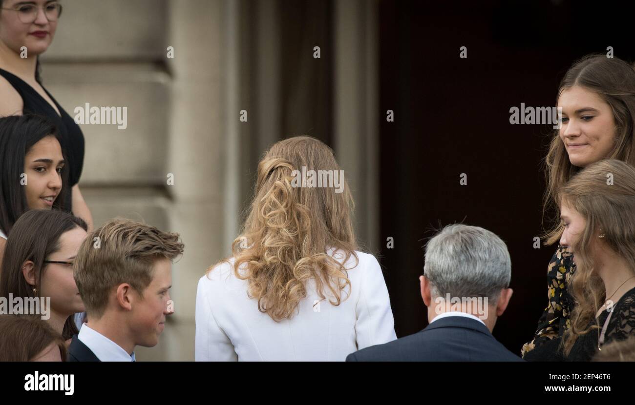 Crown Princess Elisabeth and the dancers of the Antwerp Royal School of ...