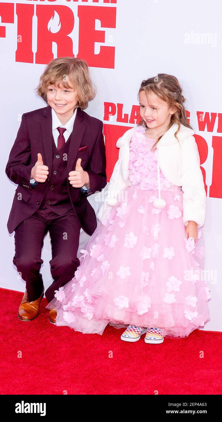 Christian Convery and Finley-Rose Slater attend the Premiere of ...