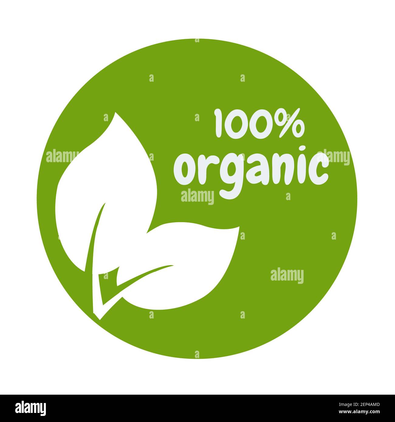 Eco Leaf logo organic Label icon vector design isolated on white ...