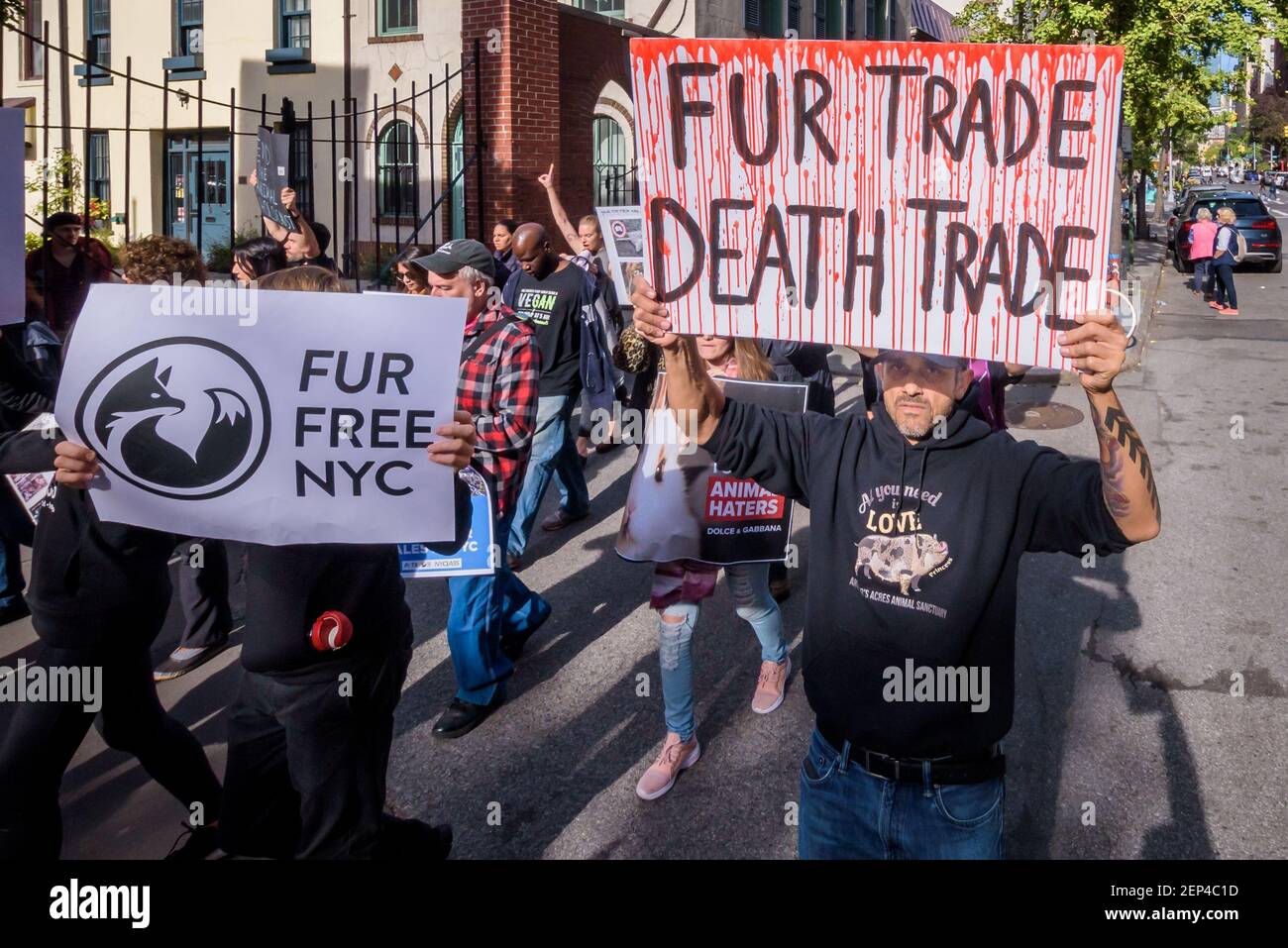 Hundreds of Animal Liberation activists targeted the gruesome fur trade ...