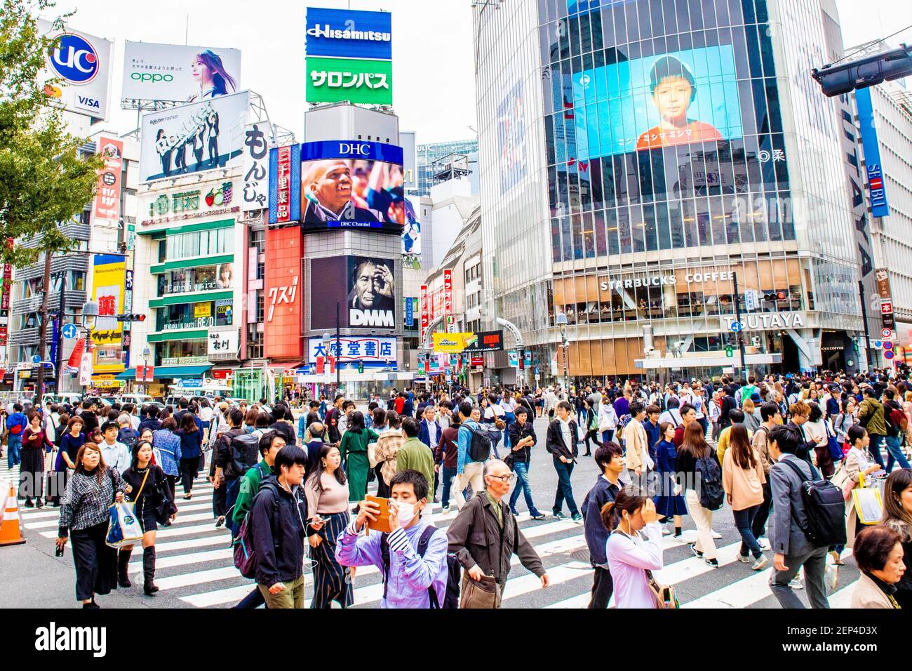 Shibuya Crossing the busiest intersection in the world in Tokyo, Japan. (Photo by DPPA/Sipa USA ...