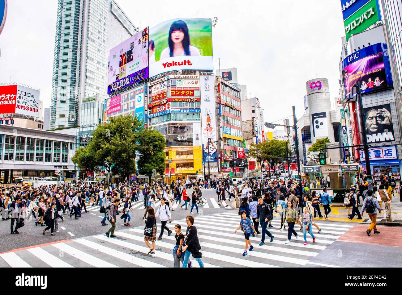 Shibuya Crossing the busiest intersection in the world in Tokyo, Japan ...