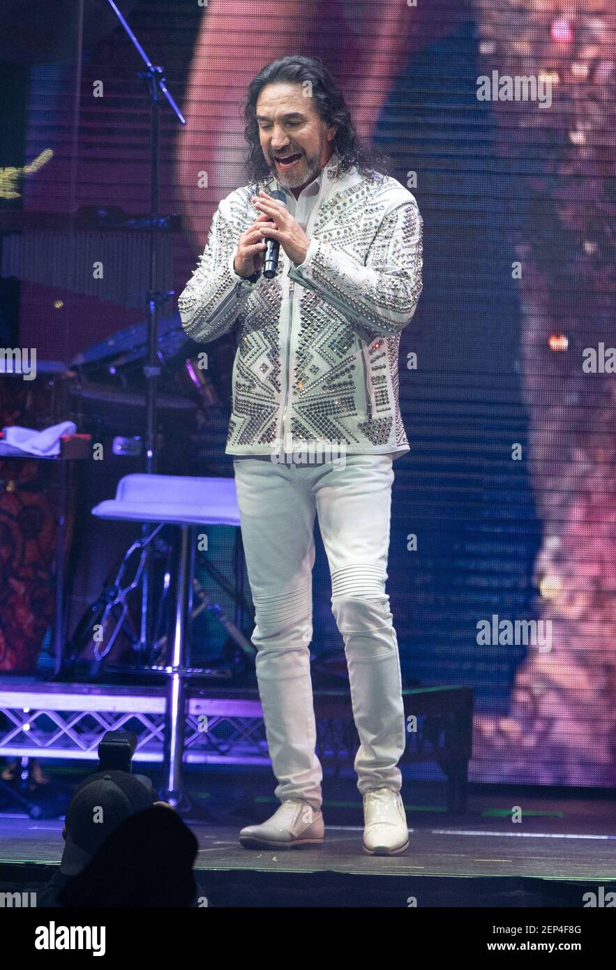 MIAMI, FL - OCT 26: Alison Solis, Marco Antonio Solis and Marla Solis ...