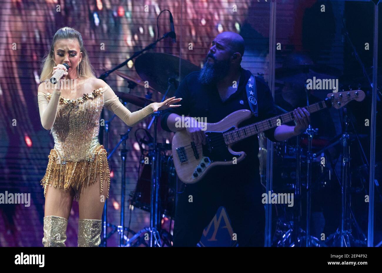MIAMI, FL - OCT 26: Marla Solis performs during the El Mas Querido Tour ...