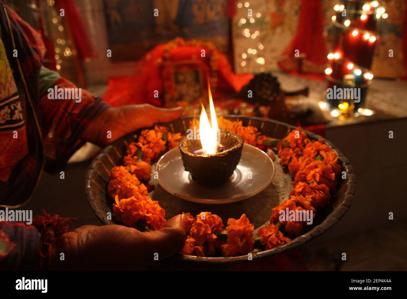 (10/27/2019) The Tehsil Goraghatri Kadami Temple is celebrating Diwali ...