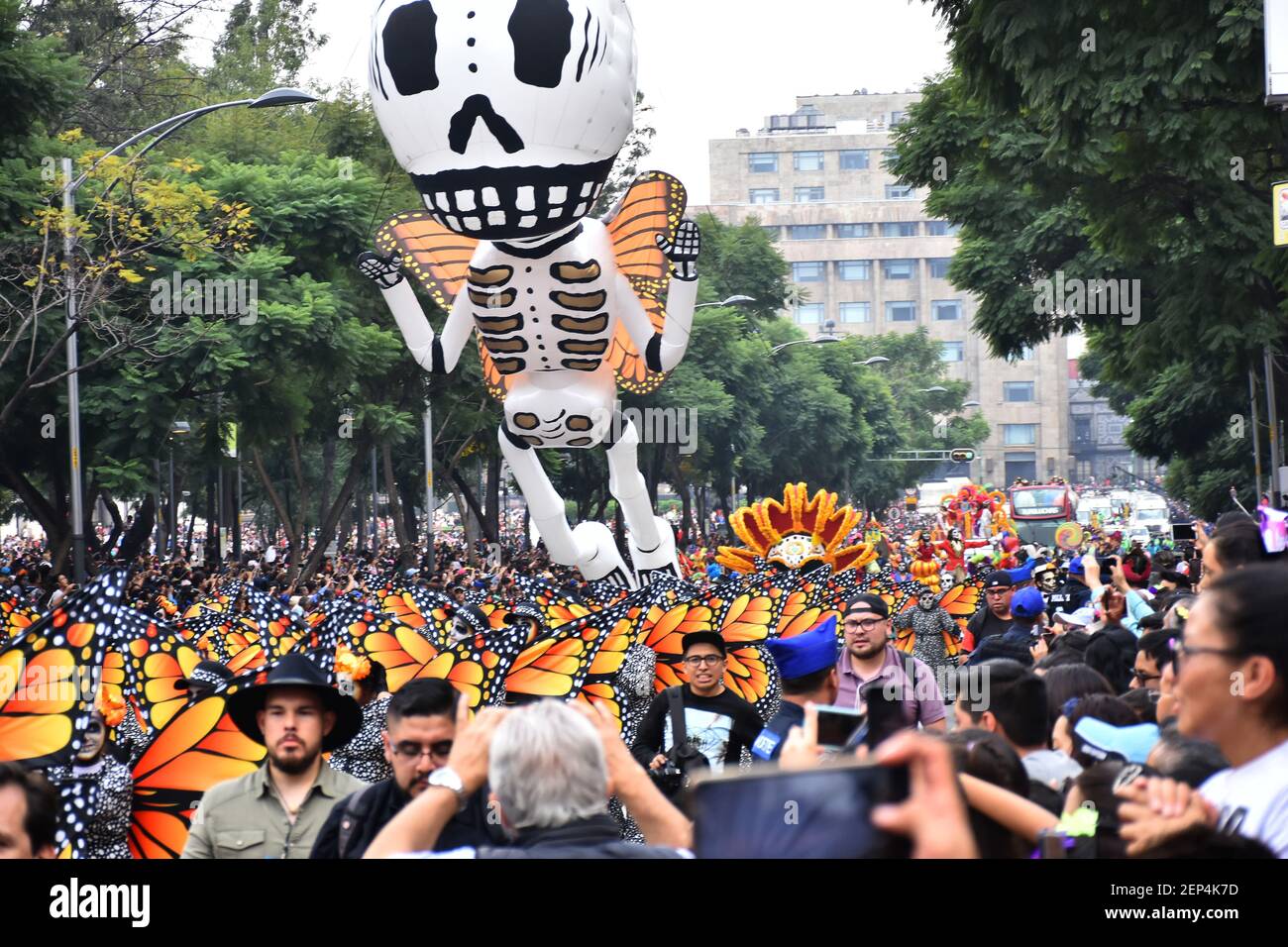 MEXICO CITY, MEXICO - OCTOBER 27: Participants dressed as monarch ...