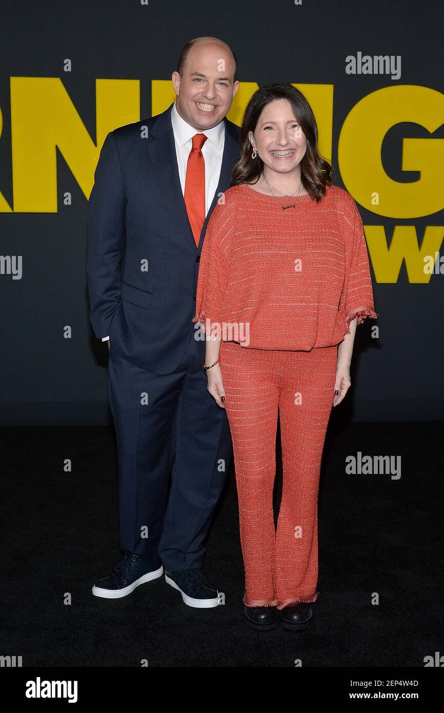 (L-R) Brian Stelter and Jamie Stelter attend Apple’s “The Morning Show ...