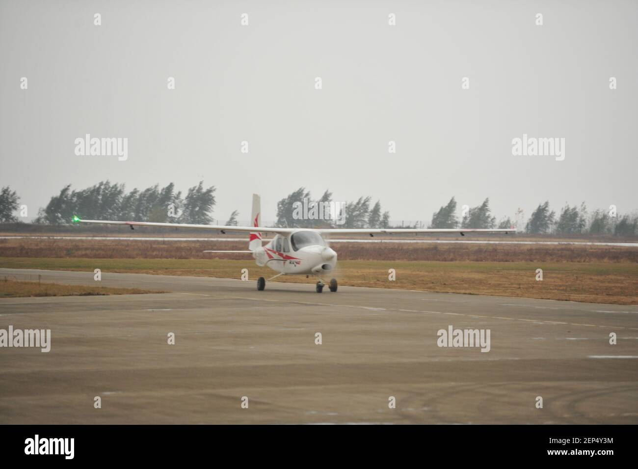 The first domestically designed four seater electric airplane is tested ...